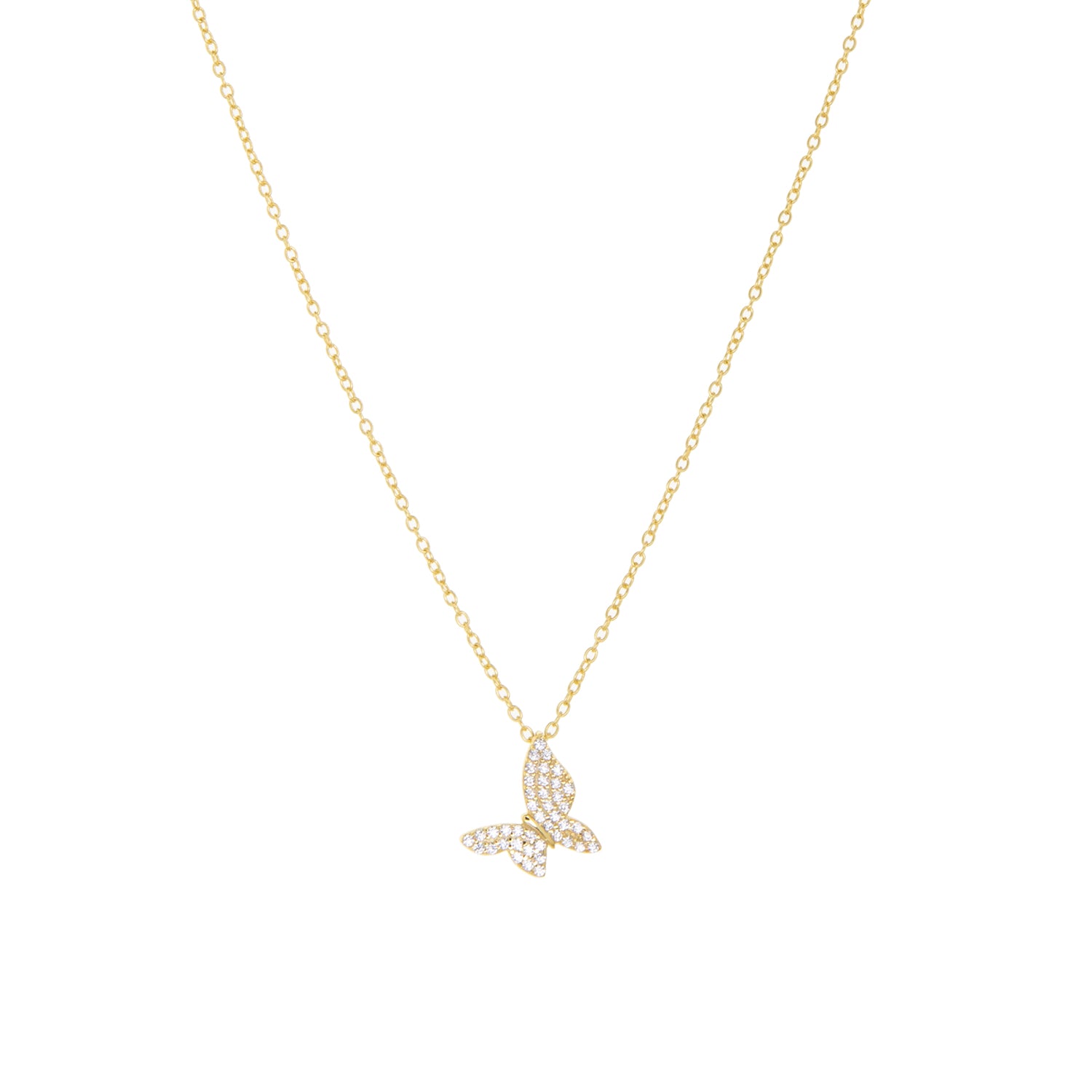 Cz butterfly necklace store
