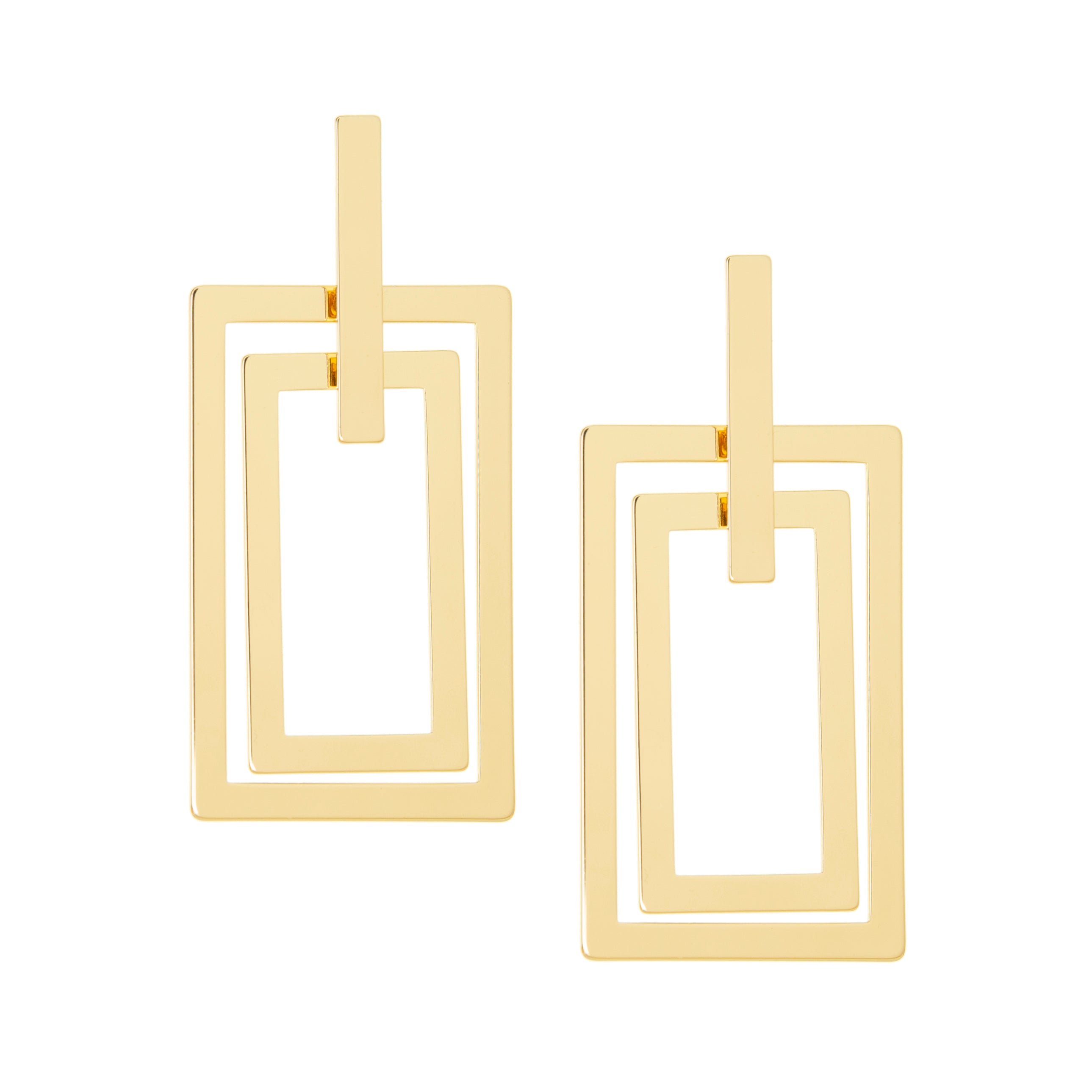 rectangle drop earring – Marlyn Schiff, LLC